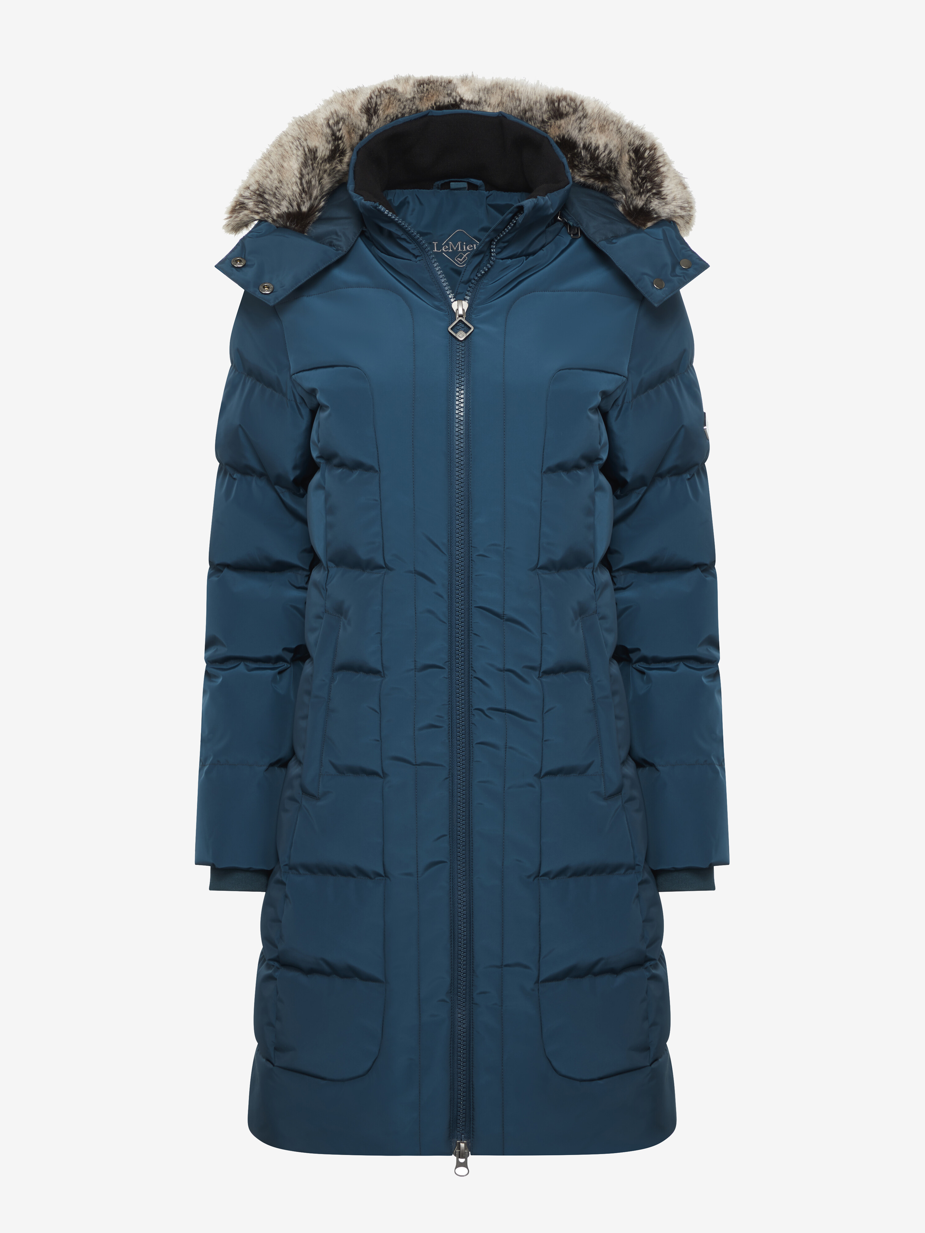 Loire Three Quarter Coat Atlantic Blue New