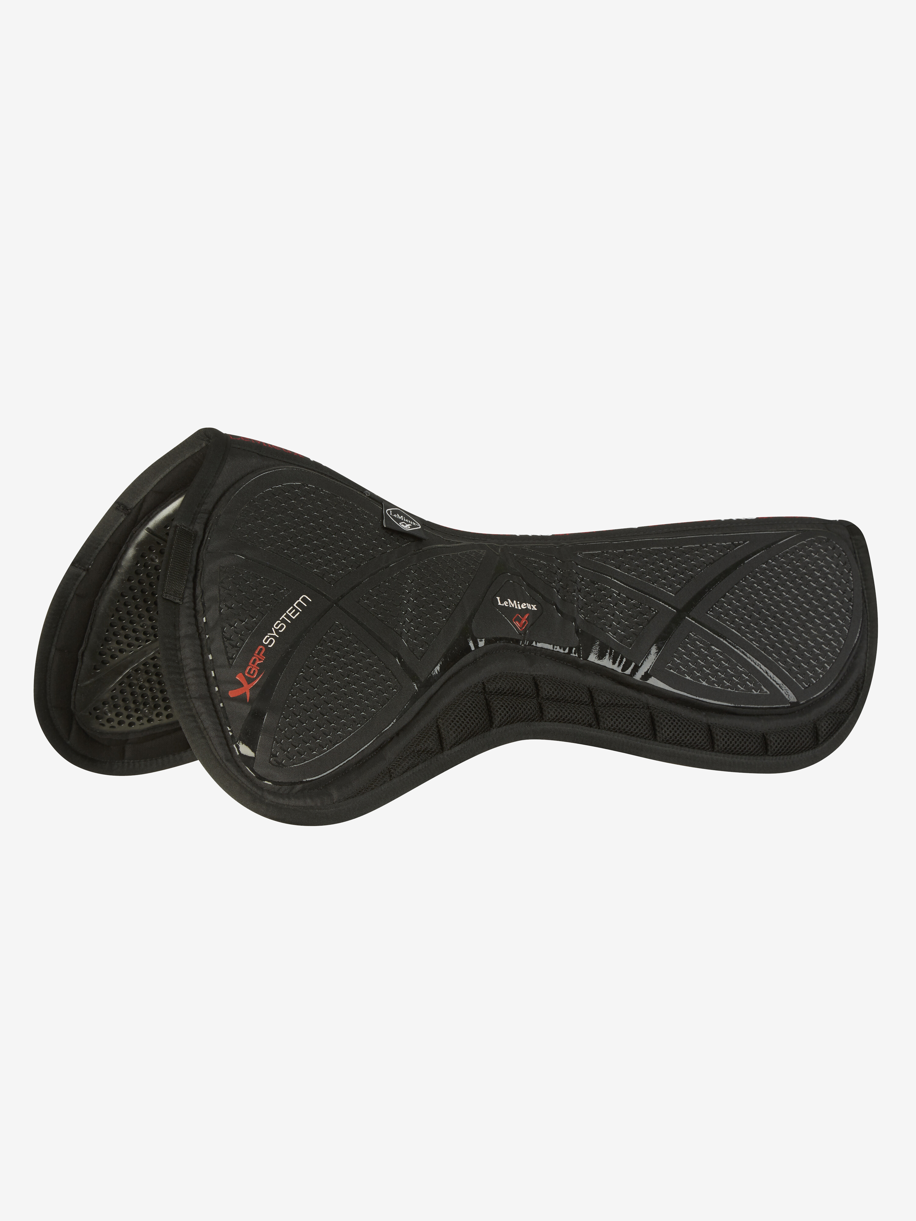 X-Grip Twin Sided Half Pad Black Saddle Pads