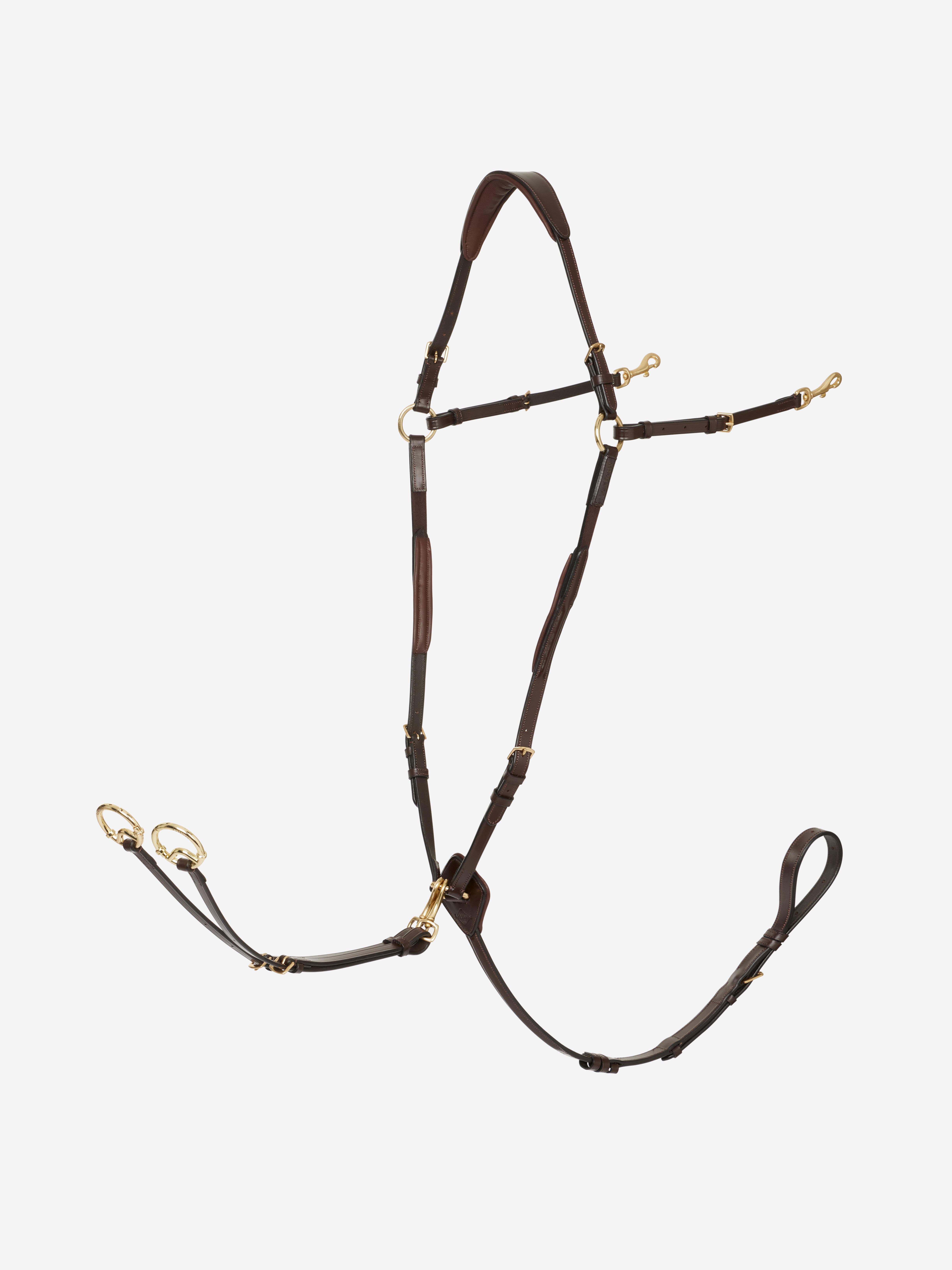 Breastplate (D-Ring Attachment) Havana/Brass New