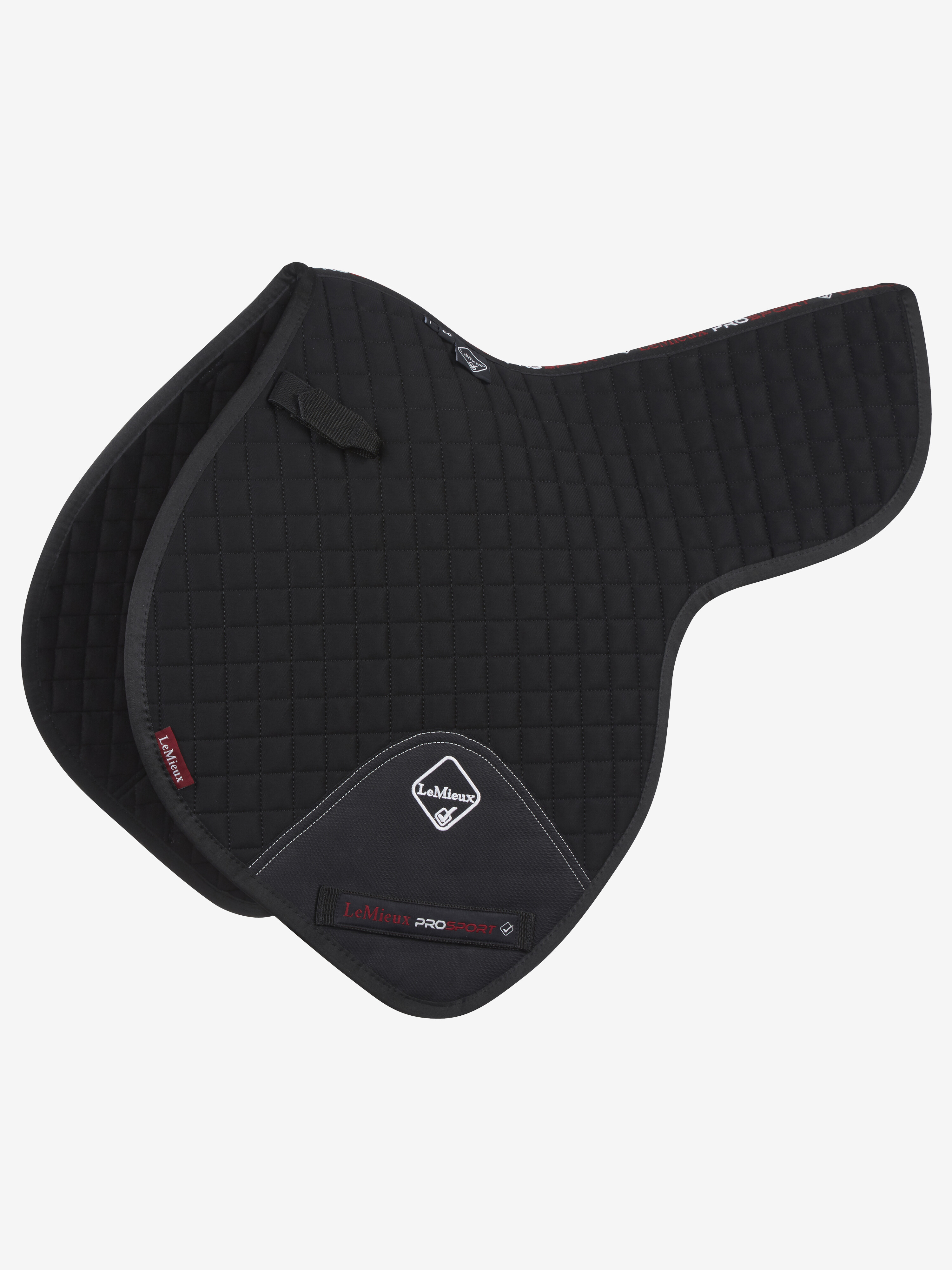 Cotton Close Contact Numnah Black Saddle Pads