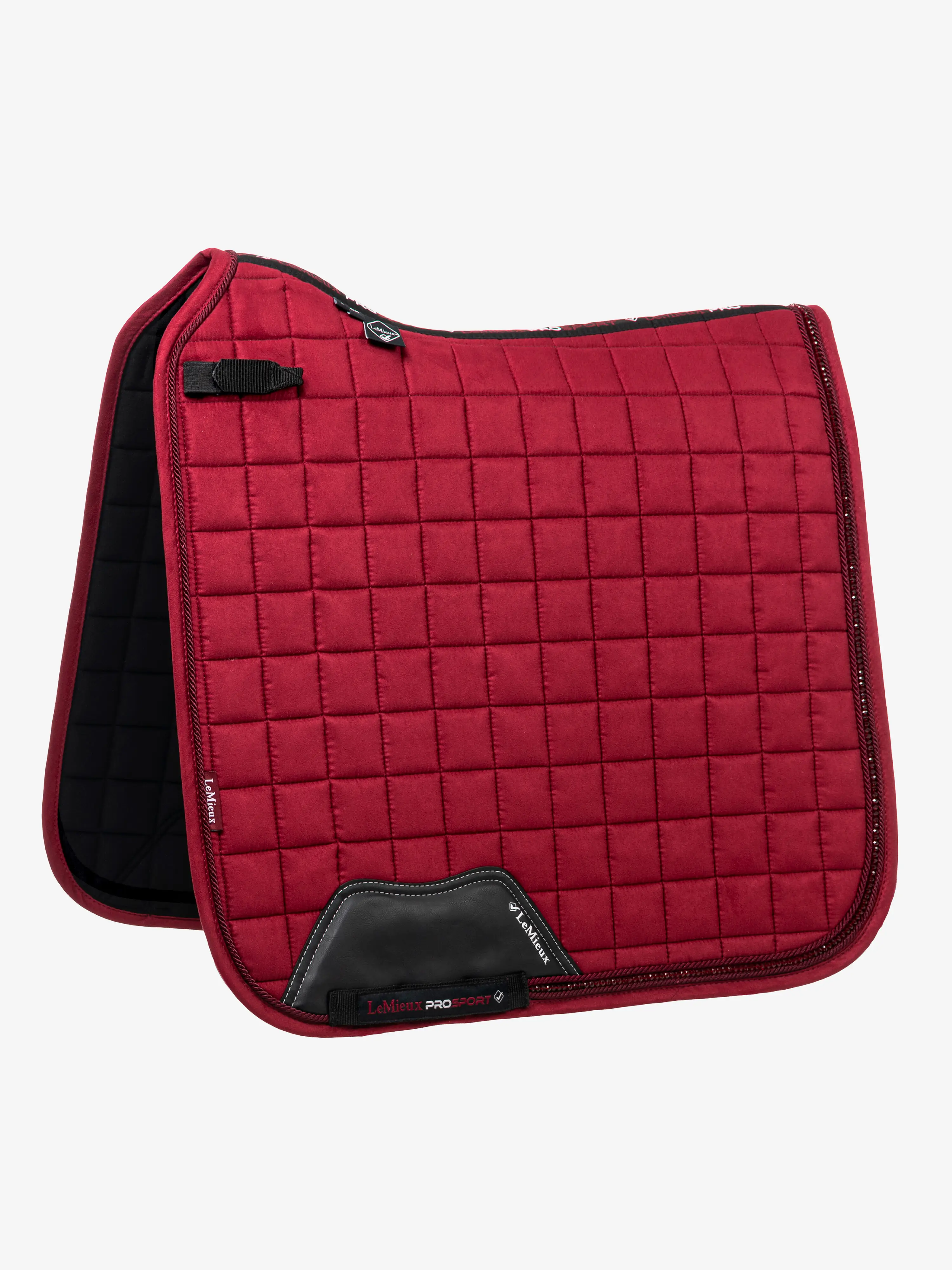 burgundy saddle pads