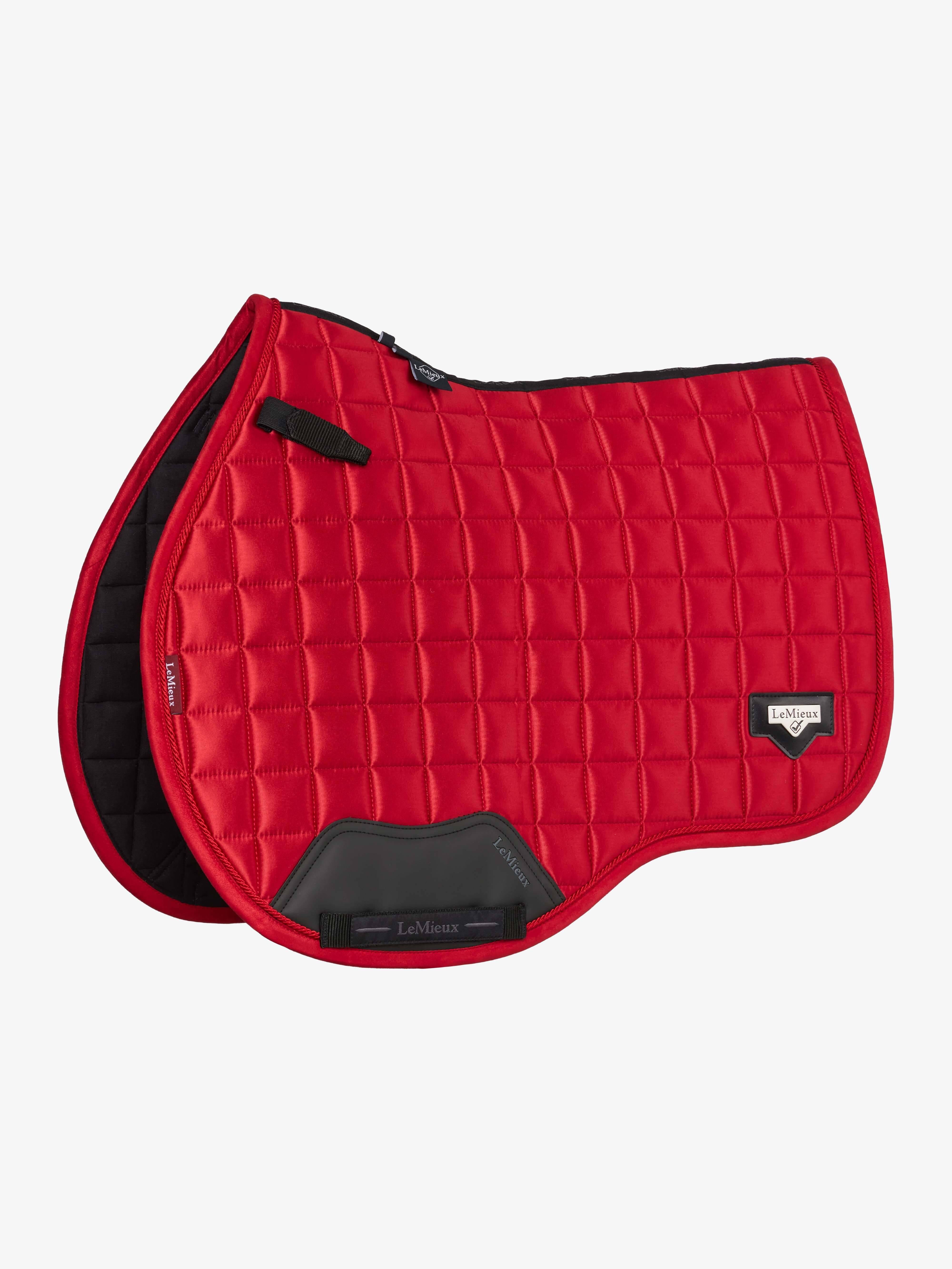 red saddle pad set