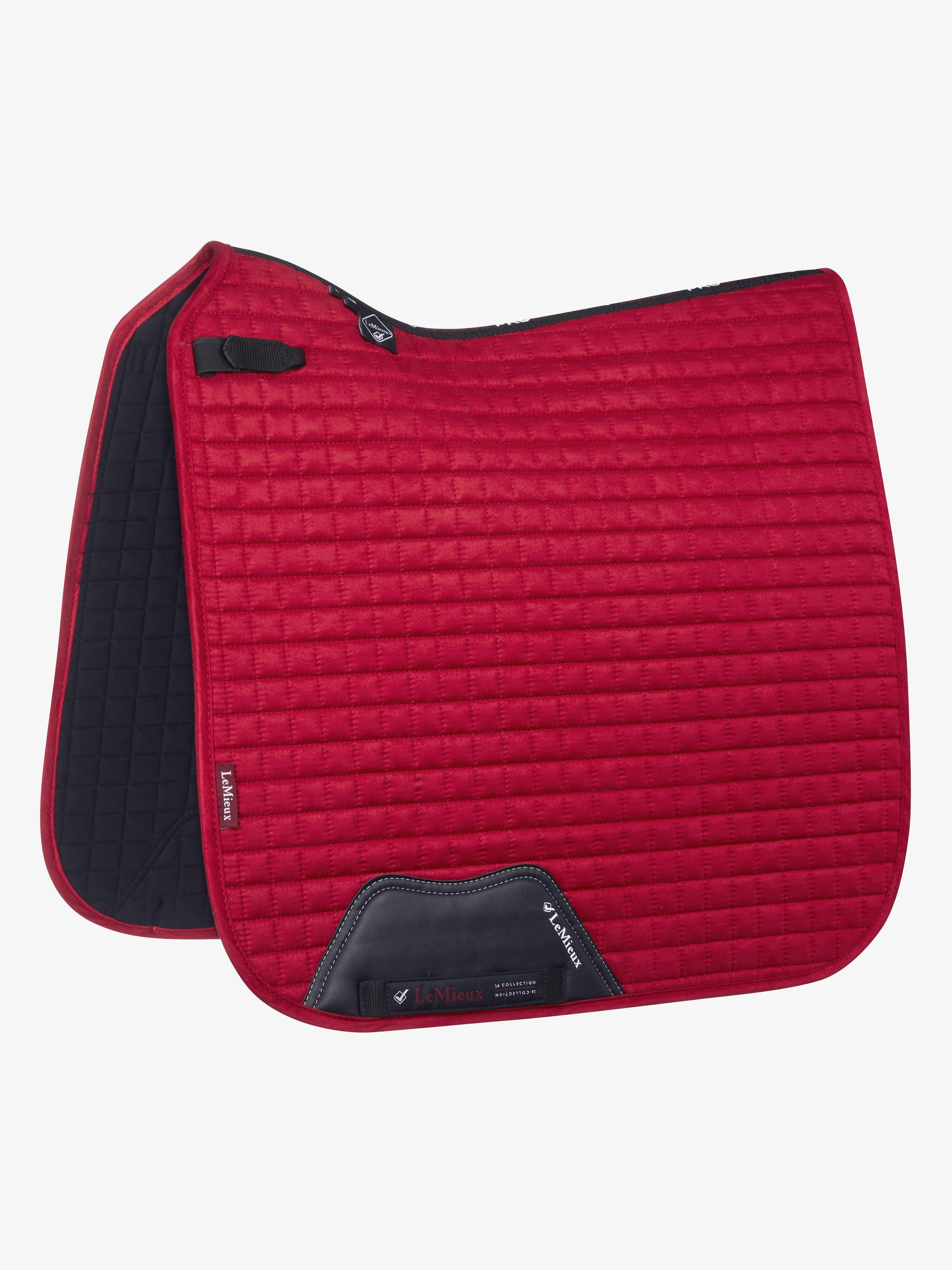 red saddle pad set